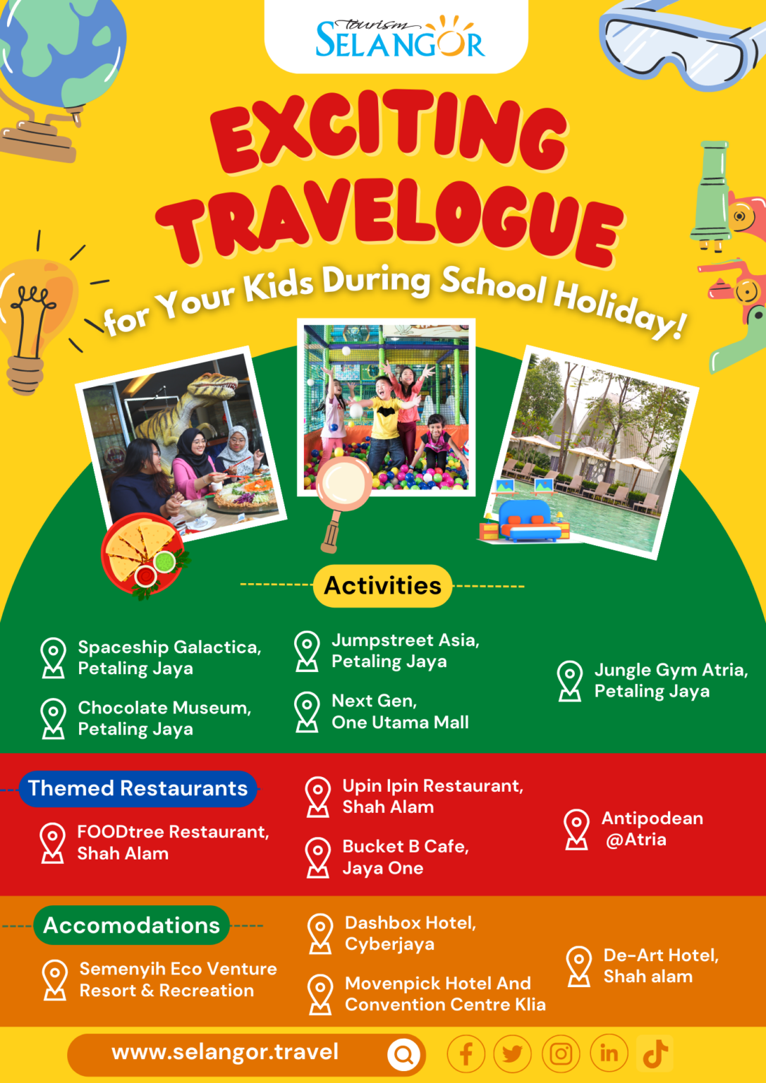 Exciting Travelogue For Your Kids During School Holiday! - Tourism Selangor
